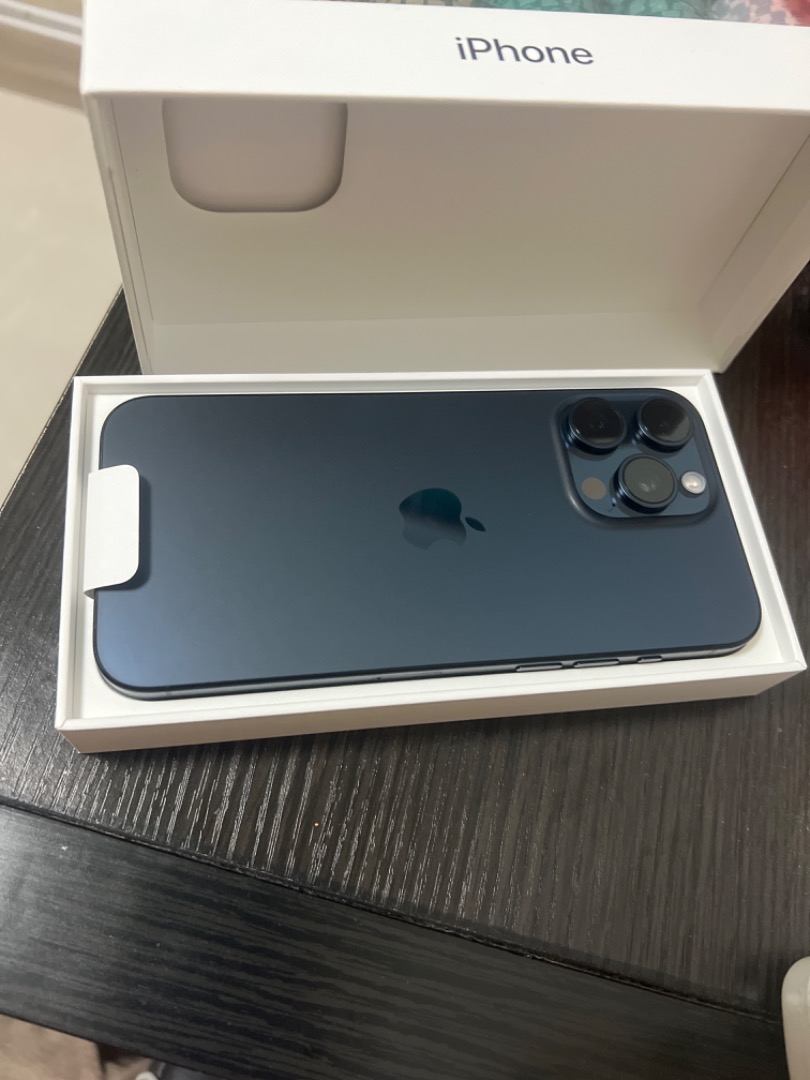 iPhone 15 Pro Max Blue Titanium 512GB, Mobile Phones & Gadgets, Mobile ...
