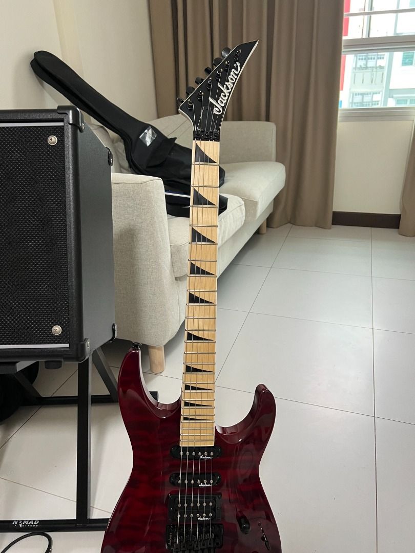 Jackson FSR Dinky JS34Q DKA-M Electric Guitar (comes with tremol-no ...
