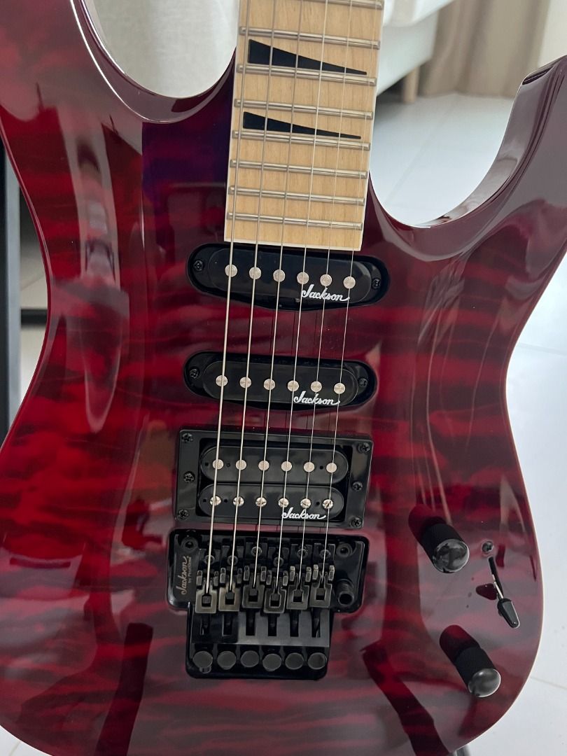 Jackson FSR Dinky JS34Q DKA-M Electric Guitar (comes with tremol-no ...