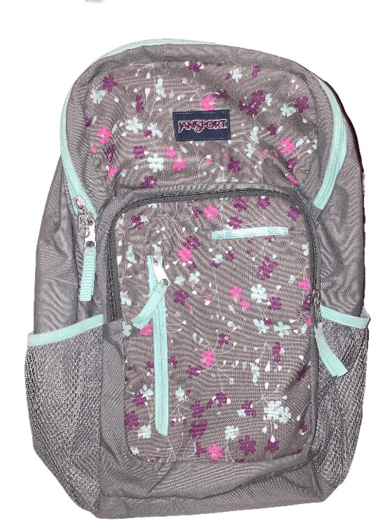 Jan sport backpack floral design, with laptop compartment, Women's ...