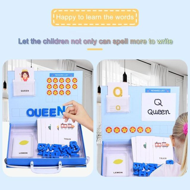 [JJ26] Learning Words Educational Toys Magnetic Alphabet Puzzle Board ...