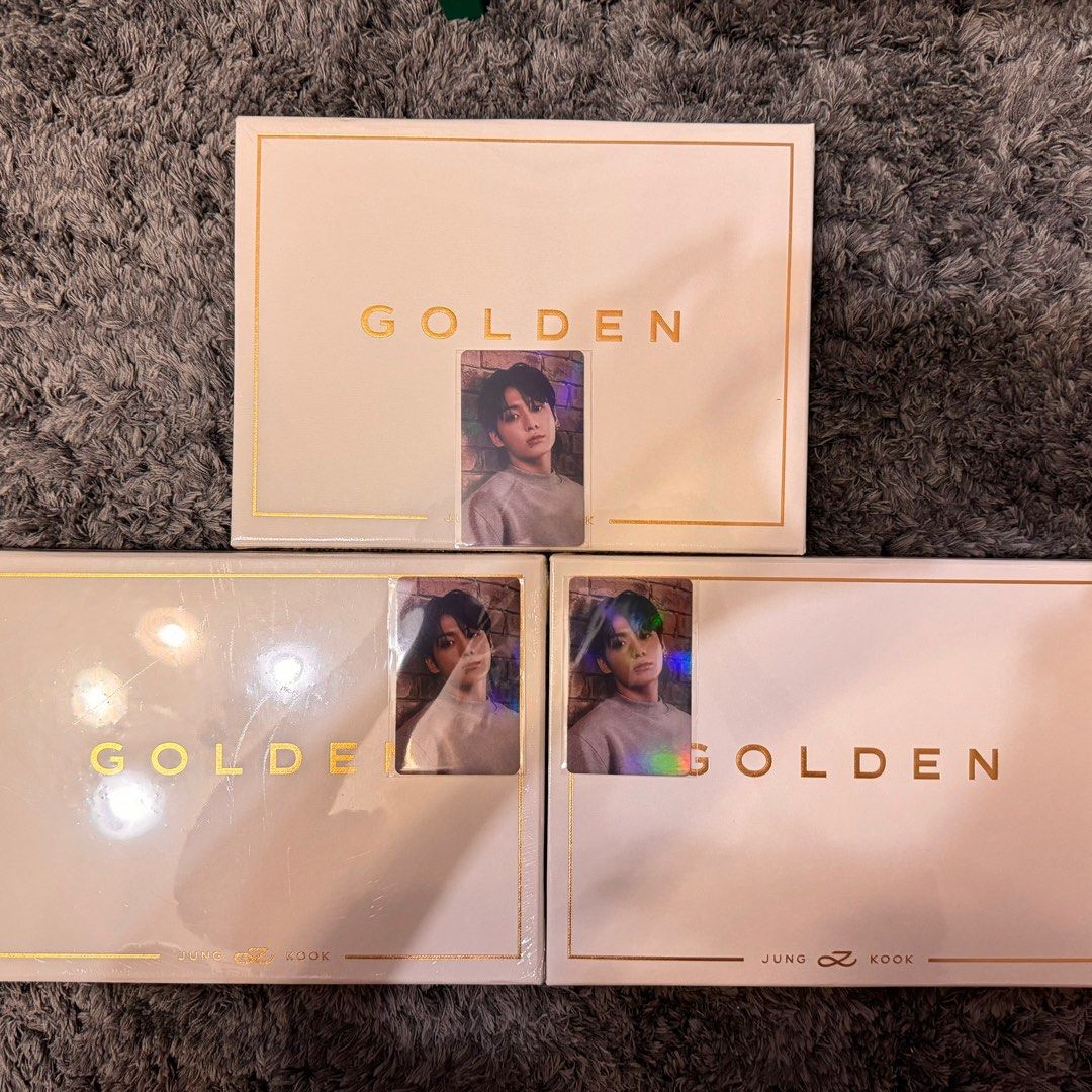 【現貨】JK JUNGKOOK 田柾國『GOLDEN』SOLID 連日本FC特典小卡, 興趣及遊戲, 收藏品及紀念品, 韓流 - Carousell