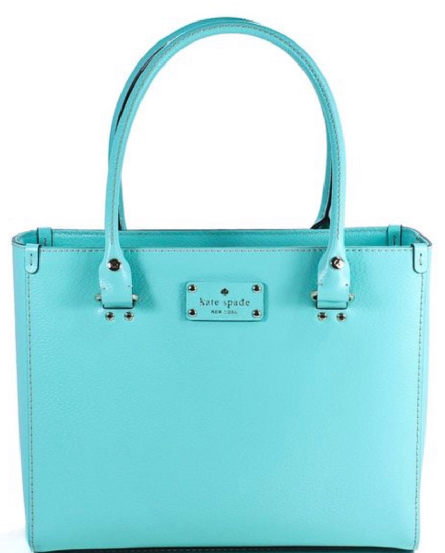 Kate Spade Wellesley Quinn Fresh Air Blue Handbag, Women's Fashion ...
