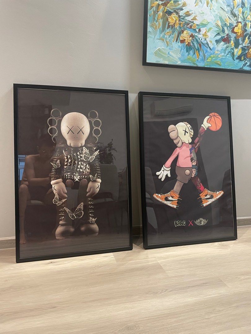 Kaws Print Posters, Furniture & Home Living, Home Decor, Frames ...