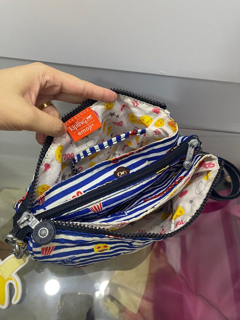 Kipling Emoji Sling bag, Women's Fashion, Bags & Wallets, Cross-body ...