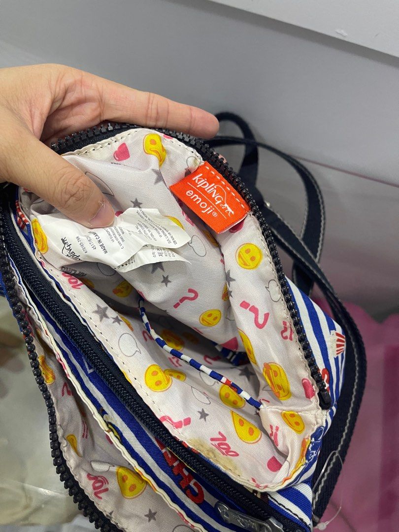 Kipling Emoji Sling bag, Women's Fashion, Bags & Wallets, Cross-body ...