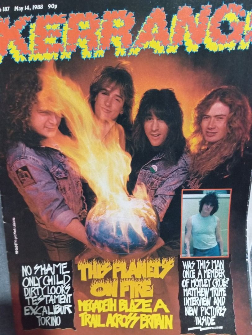 KLASSICK KERRANG MAY 1988 - MEGADETH So Far So Good...So What, Hobbies ...