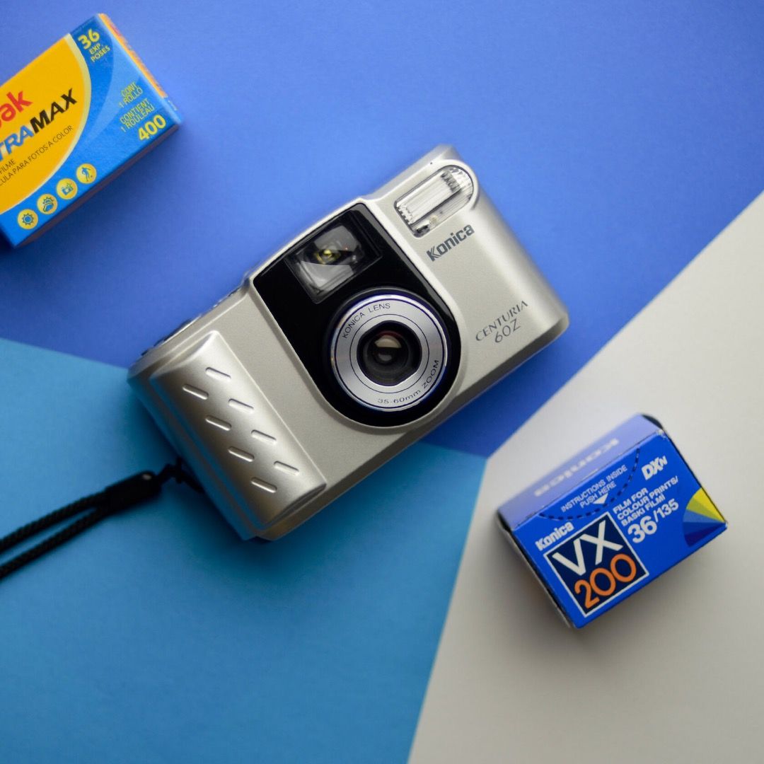 KONICA CENTURIA 60Z 35mm Film Compact Camera 35-60mm Zoom Lens ...