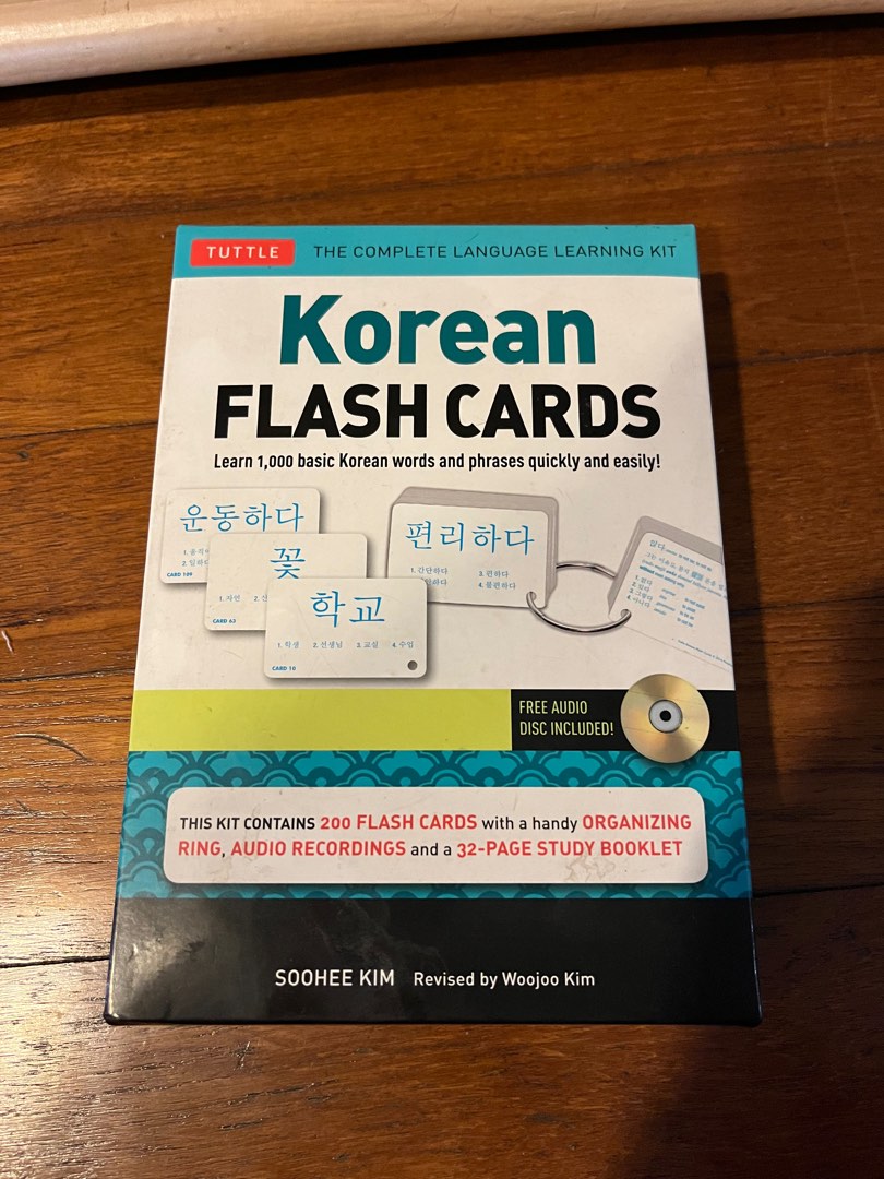 Korean Flashcards, Hobbies & Toys, Books & Magazines, Textbooks on ...