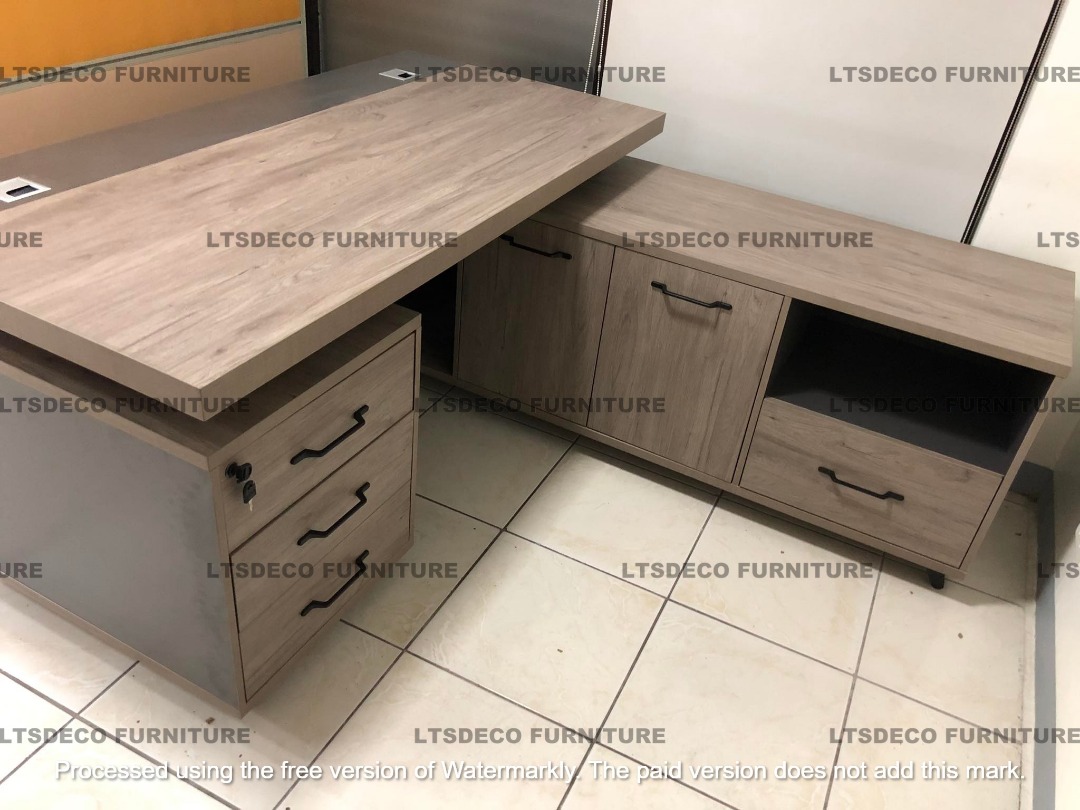 L SHAPE OFFICE TABLE HOME AND OFFICE FURNITURE AND PARTITIONS ...