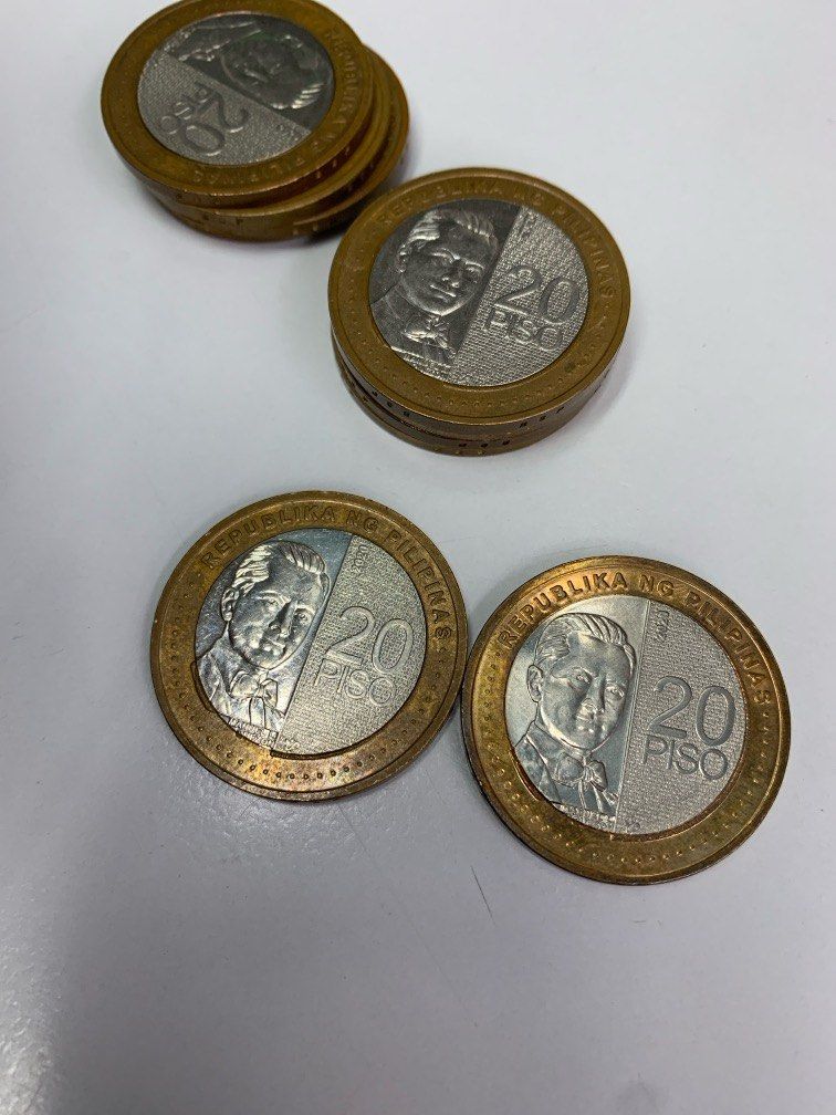 Lagpas kwelyo 20 pesos error coin 10pcs, Hobbies & Toys, Memorabilia ...