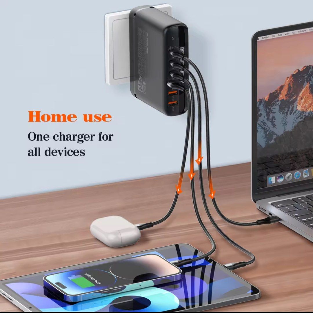 LDNIO A6140C 140W GaN 6 Ports Multi 140W Super Fast Charging, Mobile ...