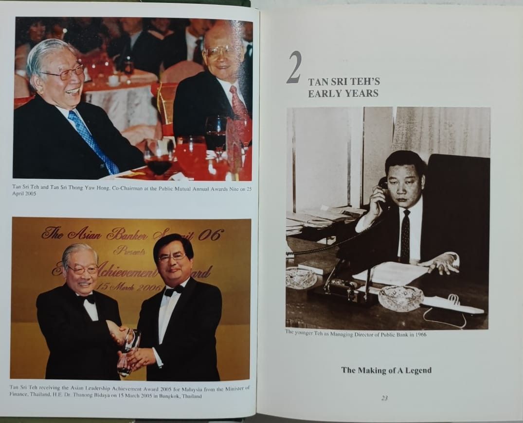 LESSONS OF SUCCESS. THE LEGACY OF TAN SRI DATO' SRI DR. TEH HONG PIOW ...