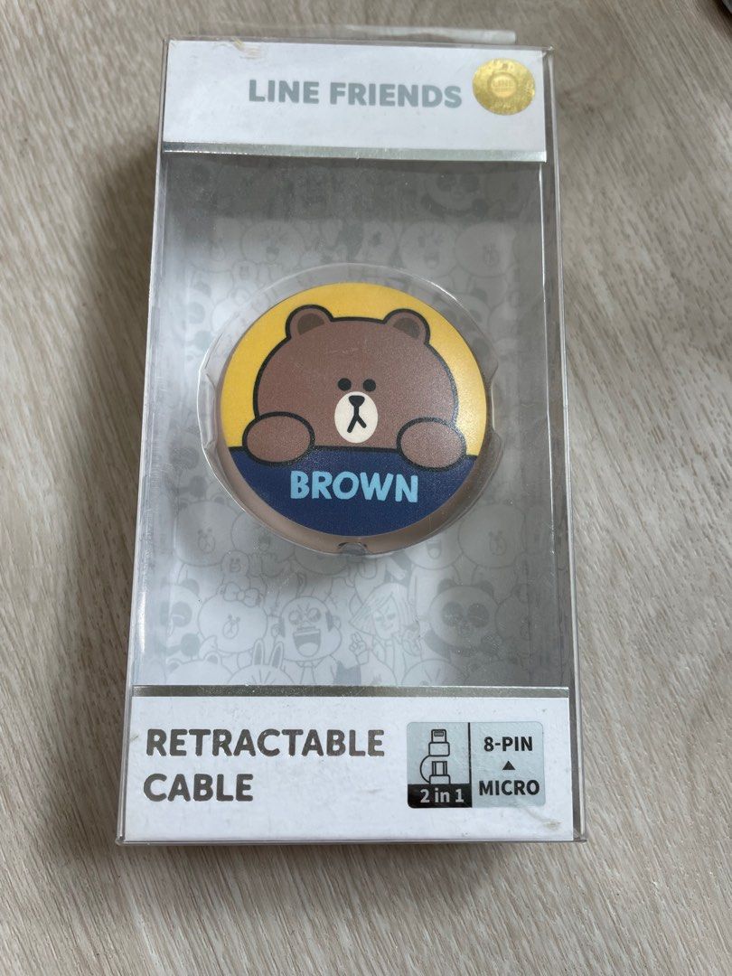 Line friends Brown cable, Mobile Phones & Gadgets, Mobile & Gadget ...