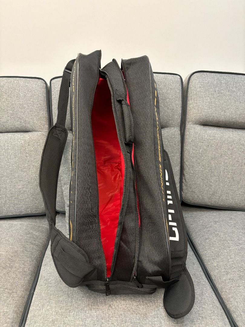 LINING RACQUET BAG BLACK RED 6-IN-1 ABDR659-1, Sports Equipment, Sports ...