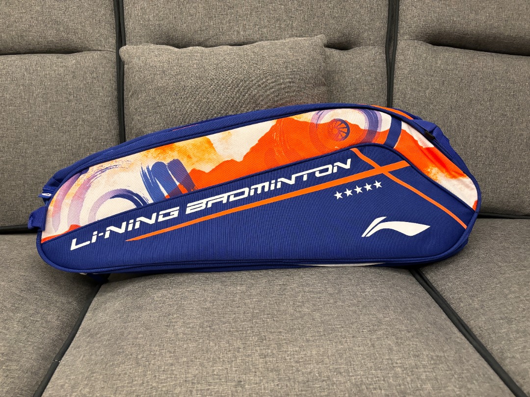 LINING RACQUET BAG BLUE ORANGE 6-IN-1, Sports Equipment, Sports & Games ...
