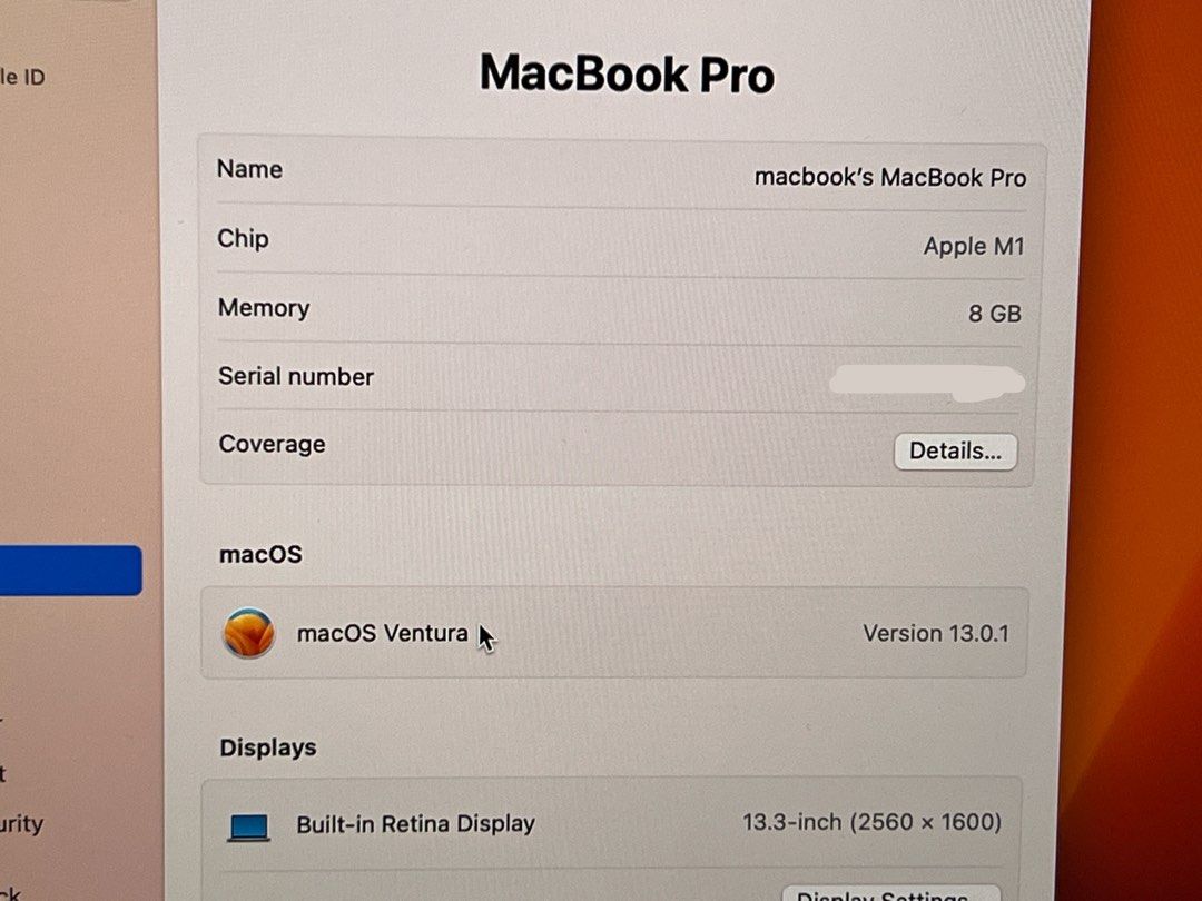 Macbook Pro 13inch M1 Chip 2020 Year Model 8gb Ram 256gb SSD, Computers & Tech, Laptops ...