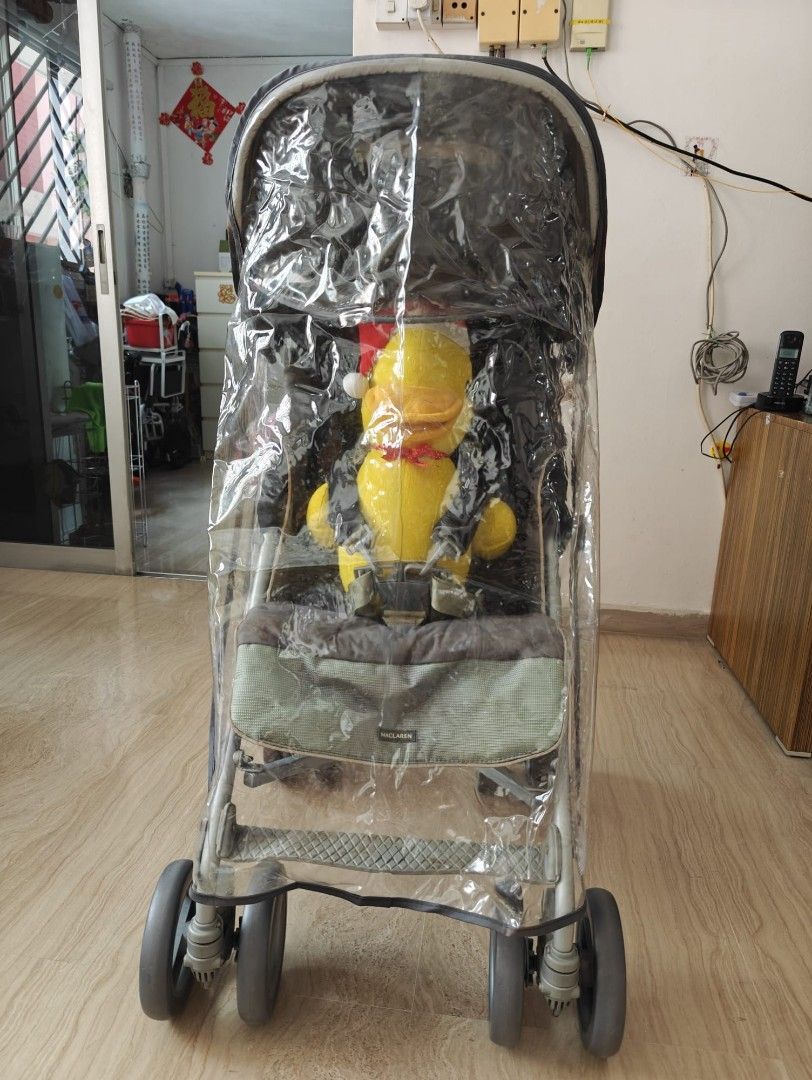 Maclaren Baby Stroller with plastic cover, Babies & Kids, Going Out ...