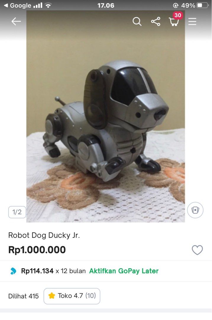 Mainan robot dog jadul tommy thn 2000, Toys & Collectibles, Mainan di ...