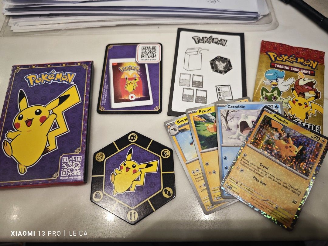 Mc Donald's Pokemon Pikachu set ( no dent box all in perfect condition ...