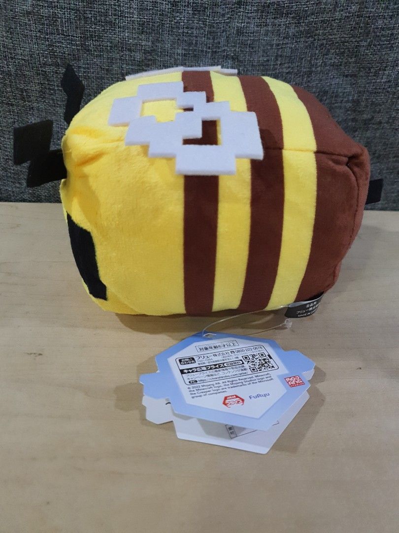 Minecraft Bee plush, Hobbies & Toys, Toys & Games on Carousell