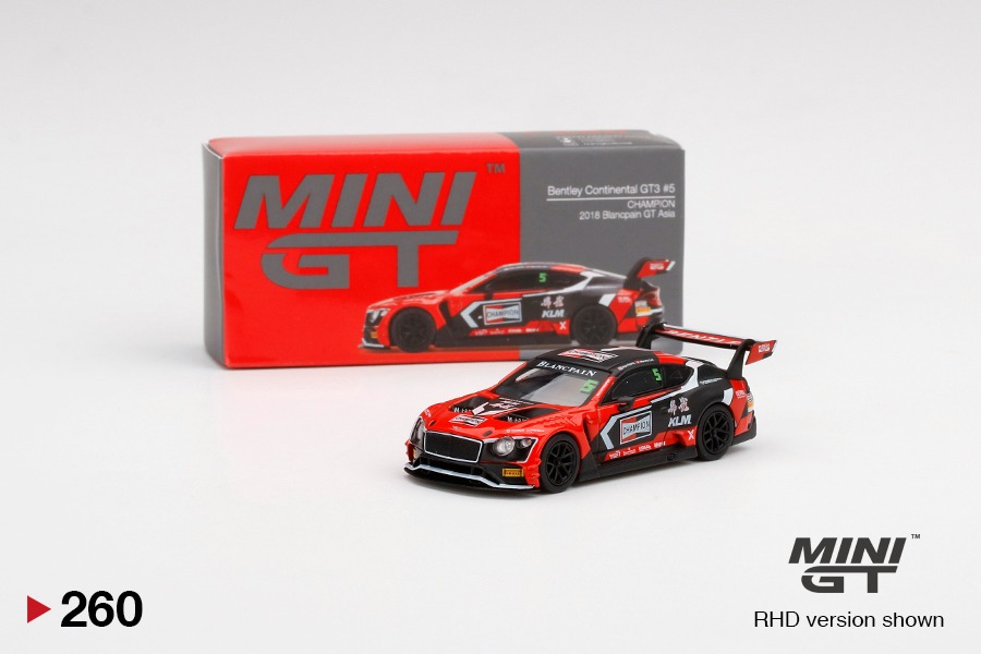 Mini GT - Bentley Continental GT3 #5 2018 Blancpain GT Asia ($2 off for ...