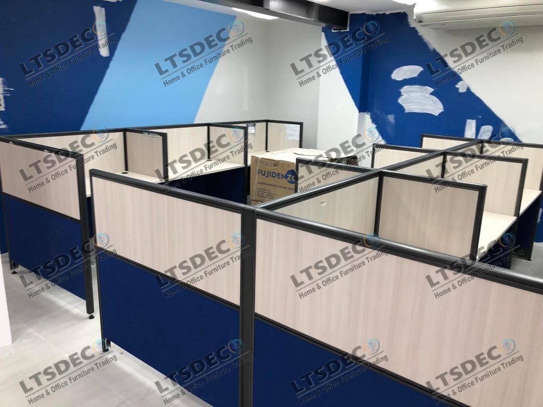 MODULAR PARTITION OFFICE FURNITURE PARTITION, Furniture & Home Living ...
