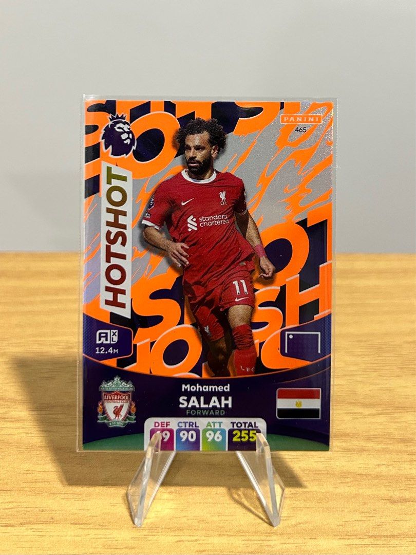 Mohamed Salah Liverpool Premier League Panini Adrenalyn 2023/24 Hotshot ...