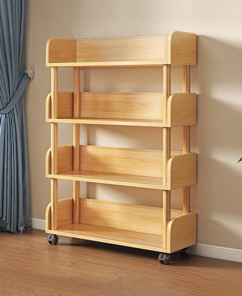 Movable Multipurpose wood shelving book shelf, Furniture & Home Living ...