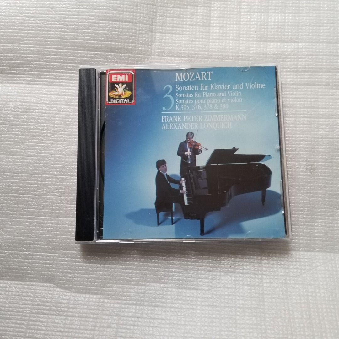 Mozart - Violin Sonatas K305, 376, 378, 380 / Zimmermann / EMI西德版, 興趣及遊戲, 音樂、樂器 & 配件, 音樂與媒體 - CD ...