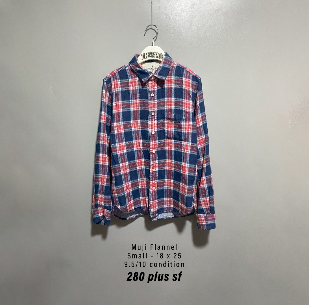 Muji Flannel, Men's Fashion, Tops & Sets, Tshirts & Polo Shirts on ...