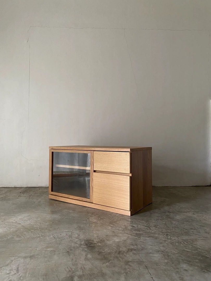 Muji Oak Av Rack, Furniture & Home Living, Furniture, TV Consoles on ...