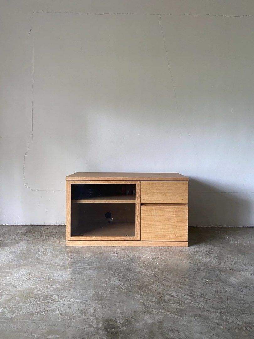 Muji Oak Av Rack, Furniture & Home Living, Furniture, TV Consoles on ...