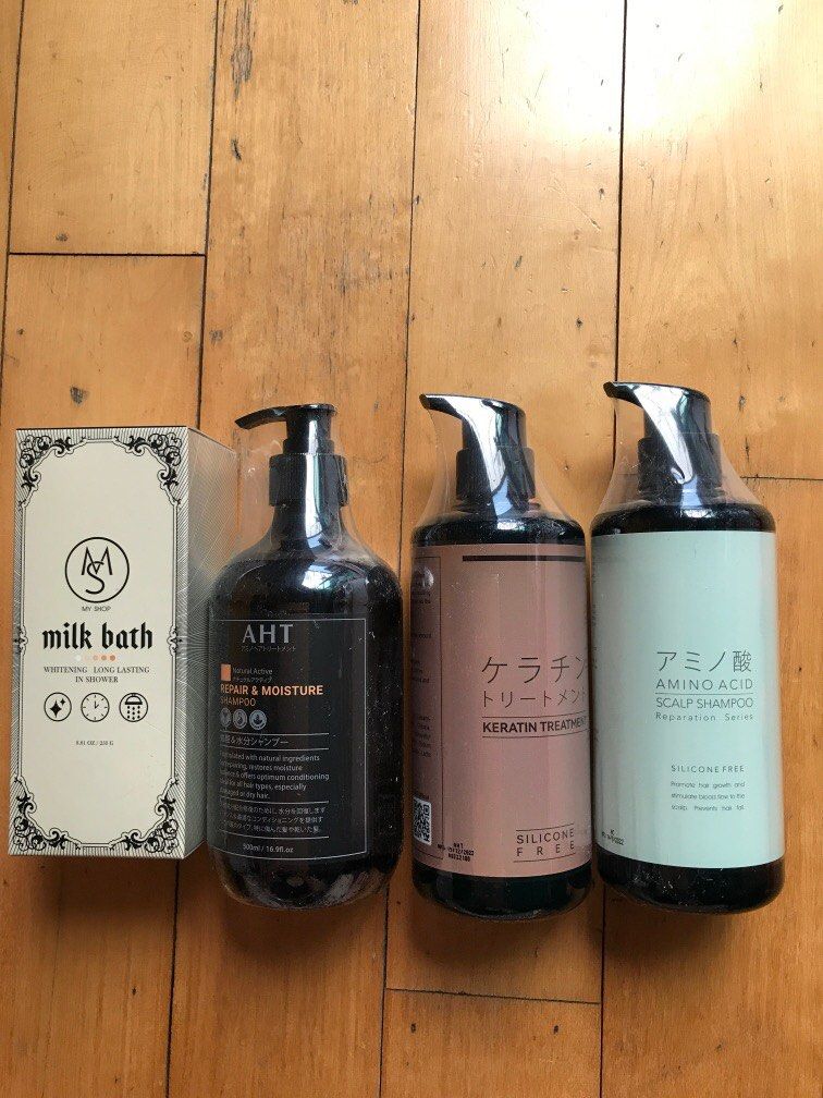 My Shop AHT SSS Shampoo RMS Shampoo Keratin Treatment + Milk Bath ...