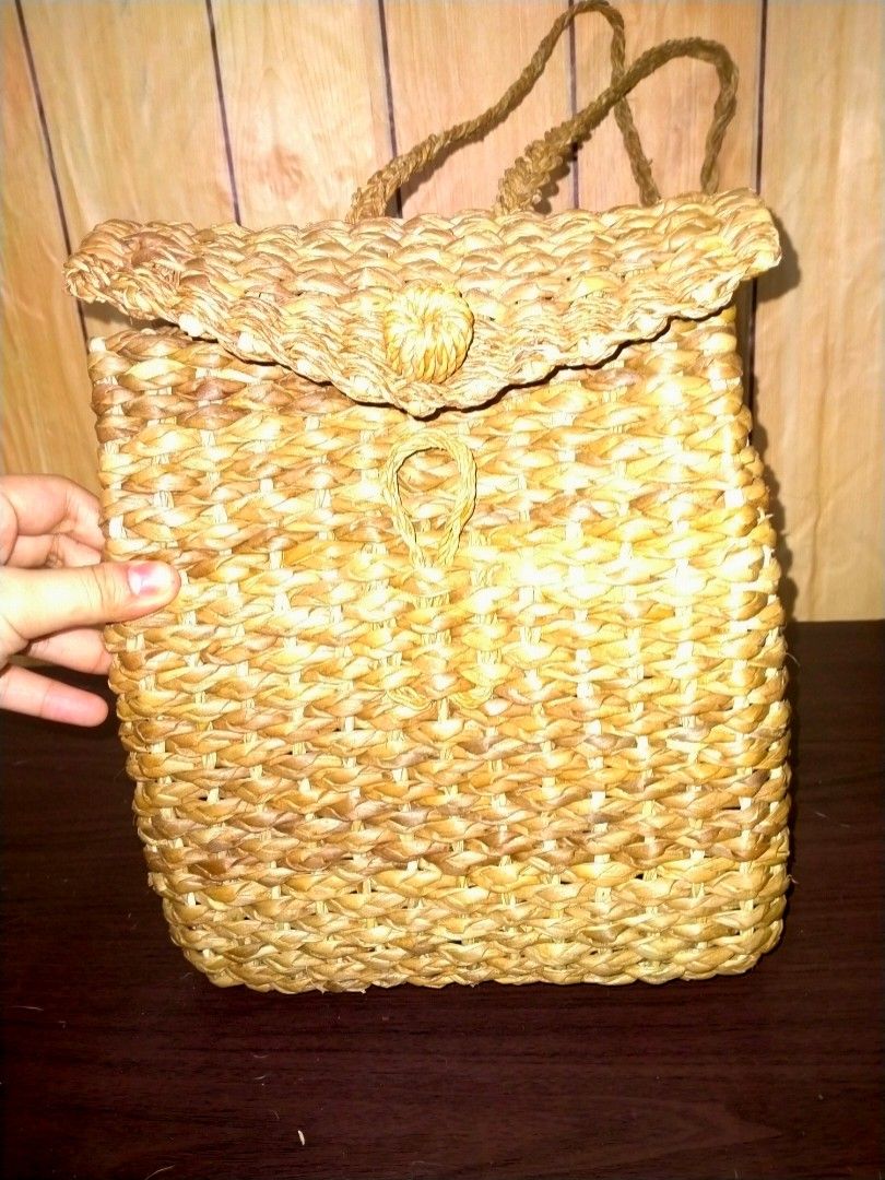 Native Backpack/Pandan Bag/Knapsack Bag, Women's Fashion, Bags ...