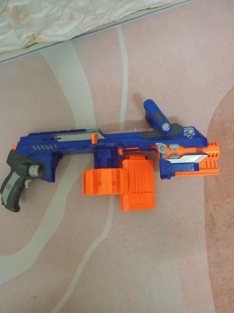 NERF N-Strike Elite Motorized Hail Fire Blaster, Hobbies & Toys, Toys ...