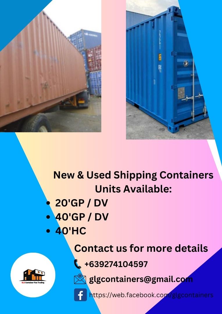 NEW & USED CONTAINER VAN / SHIPPING CONTINERS, Commercial & Industrial ...