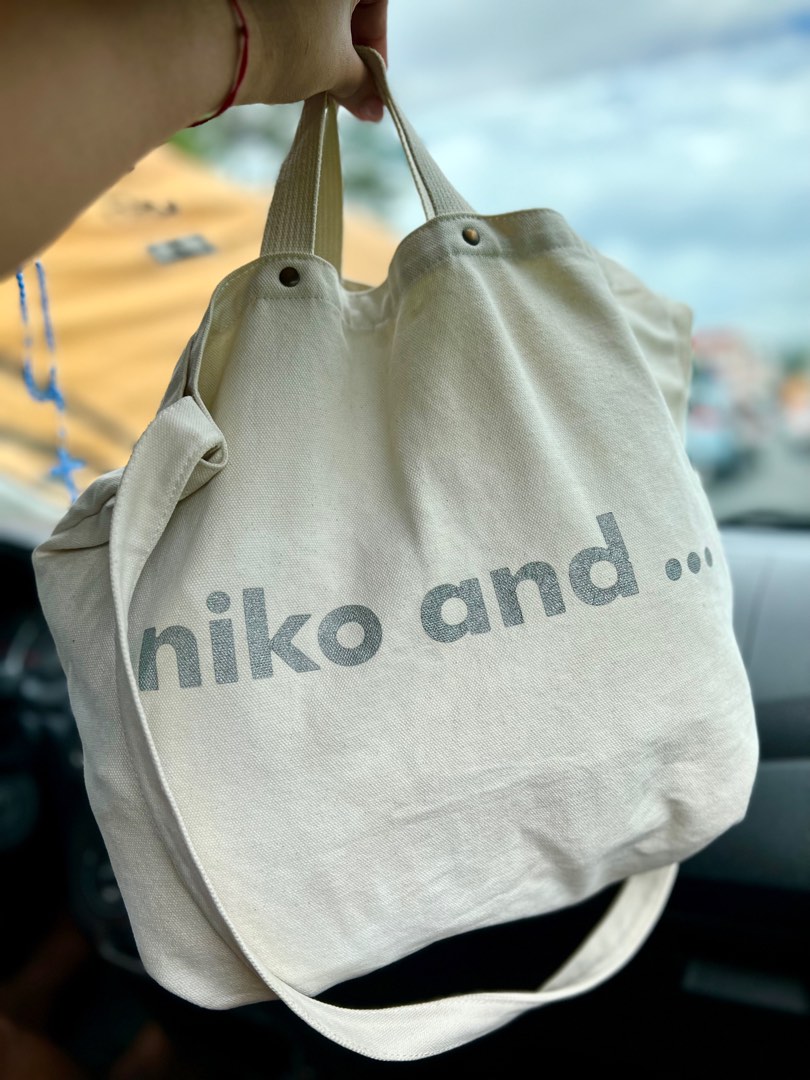NIKO AND… 2WAY TOTE BAG, Women's Fashion, Bags & Wallets, Tote Bags on Carousell
