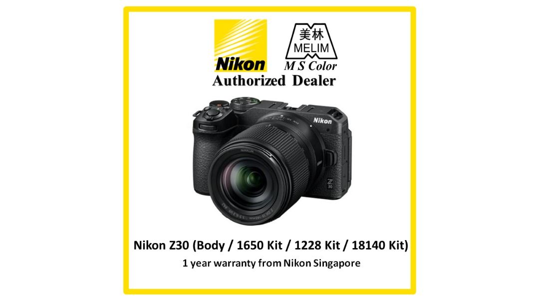 Nikon Z30 Mirrorless Camera | 20.9MP DX-Format CMOS | UHD 4K30p & FHD 120p | Live Stream at 60p ...