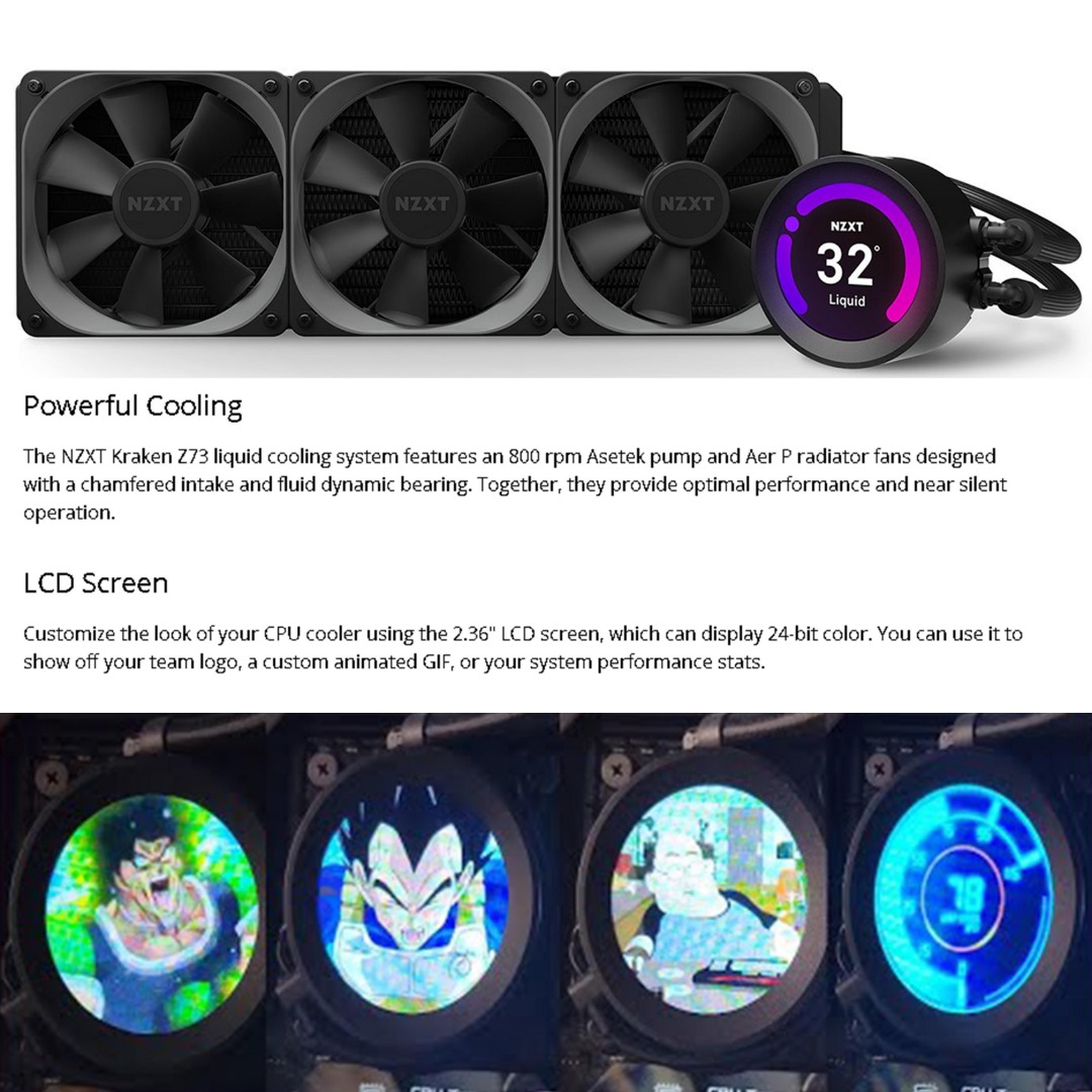 NZXT KRAKEN Z73 (not x73), Computers & Tech, Parts & Accessories ...