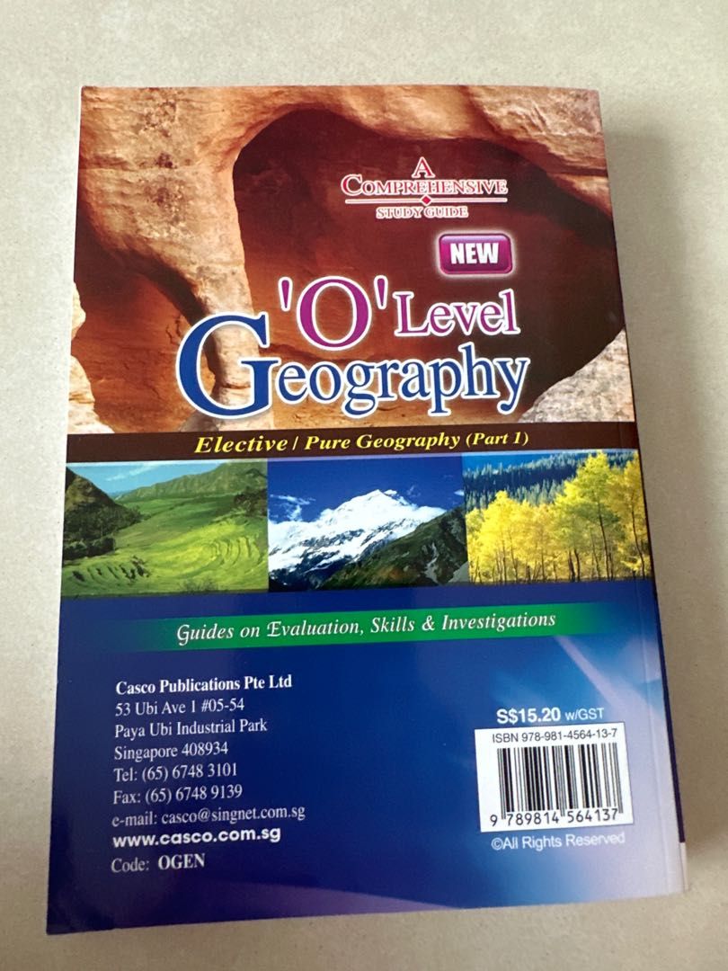 O levels Geography Guide, Hobbies & Toys, Books & Magazines, Assessment ...