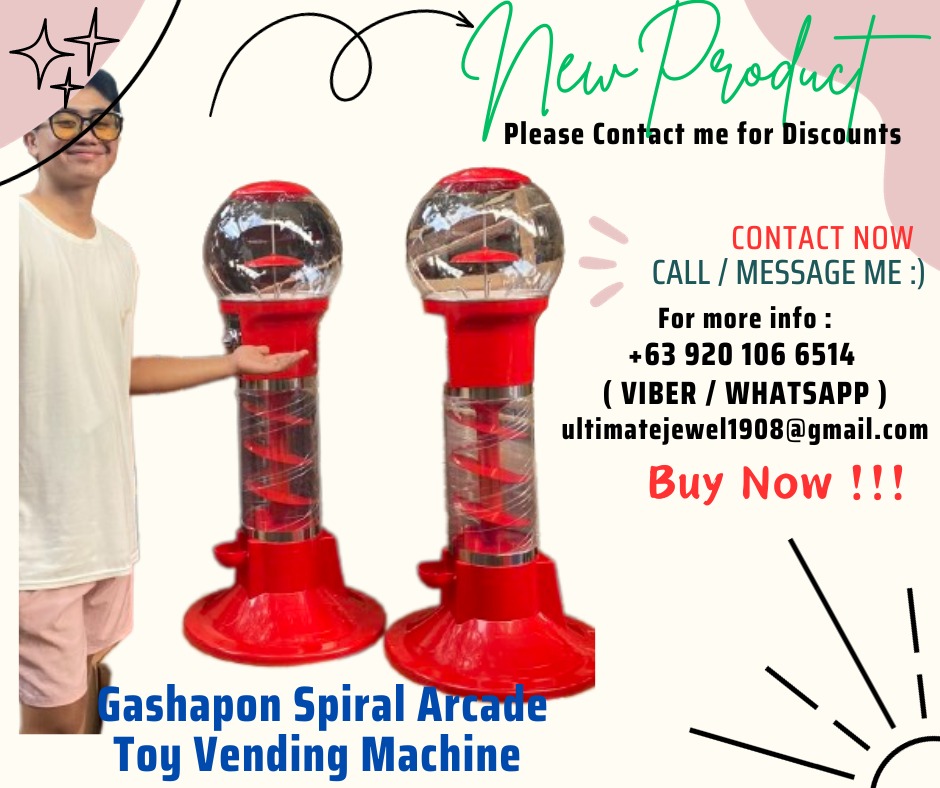ON-HAND Gashapon Spiral Arcade Toy Vending Machine - Brand New ...