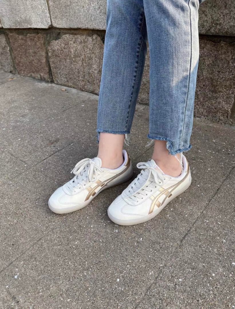 Onitsuka Tiger Tokuten White Rose Gold, Women's Fashion, Footwear ...