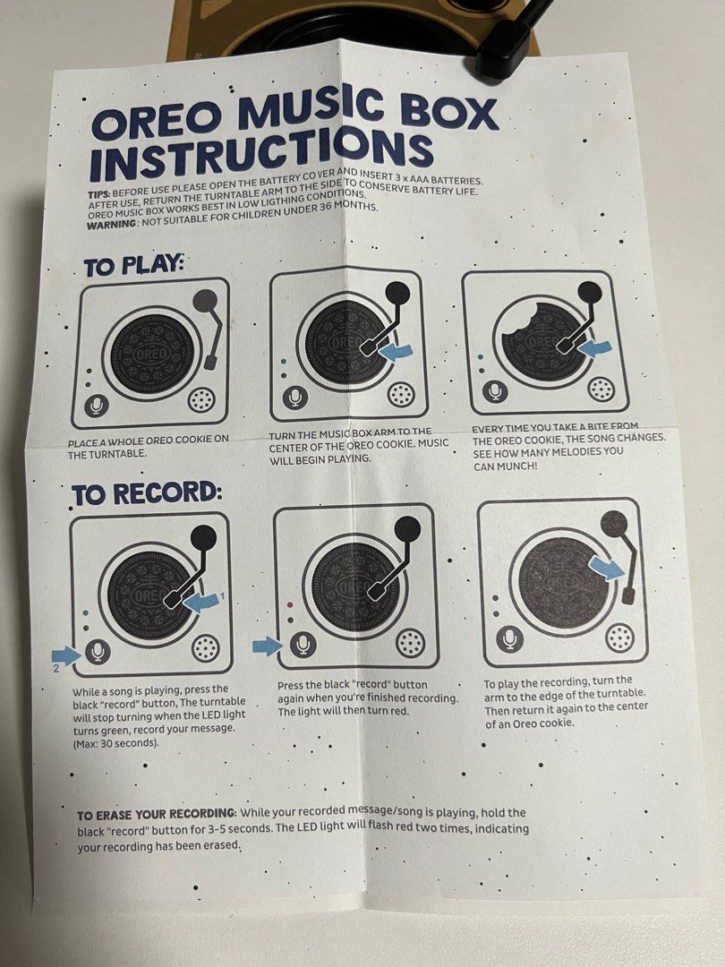 Oreo music box, Audio, Other Audio Equipment on Carousell