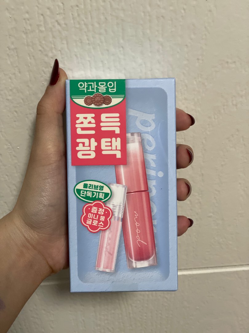 Original Peripera Ink Mood Glowy Tint with Free Lip Gloss, Beauty ...