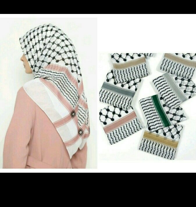Palestine Hijab Bawal Cotton ( bidang 45") / Palestine Keffiyeh Hijab ...