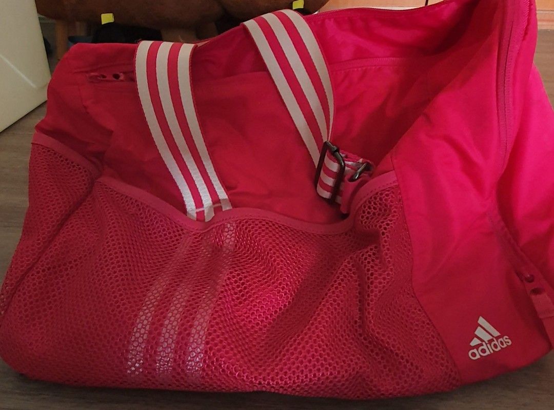Pink Adidas duffel bag, Women's Fashion, Bags & Wallets, Backpacks on ...