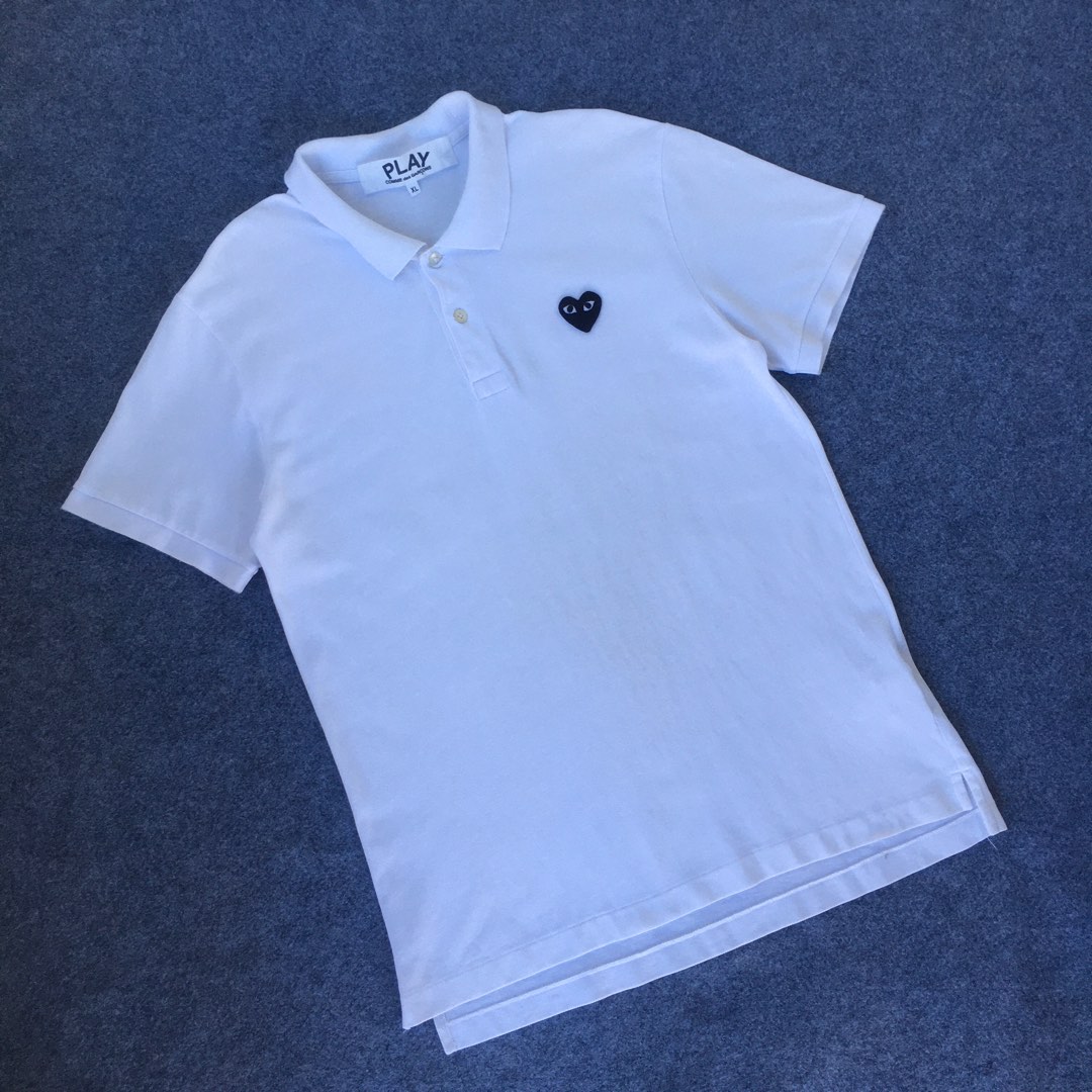 Play Cdg Polo Shirt, Men's Fashion, Tops & Sets, Tshirts & Polo Shirts ...