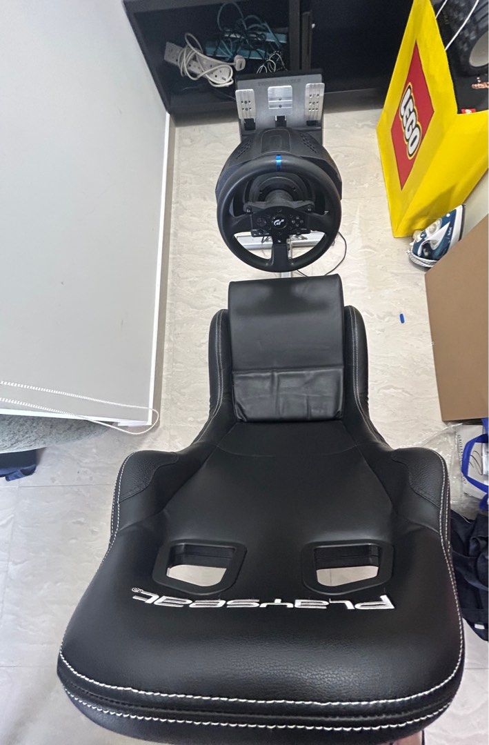 Playseat + Thrustmaster T3000 Steering Wheel, Video Gaming, Gaming ...