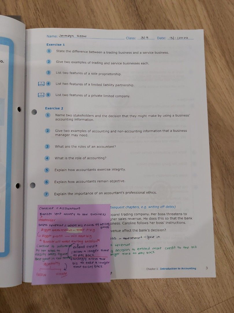 POA textbook and workbook $12 each, Hobbies & Toys, Books & Magazines ...